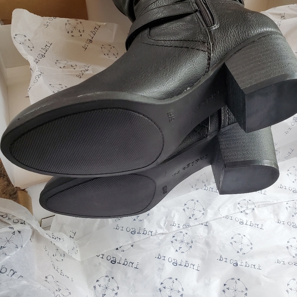 Indigo | Shoes | Indigo Rd Simba Black Riding Heeled Boots 65 | Poshmark